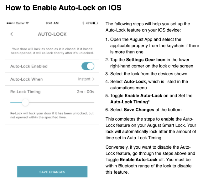 [Smart Lock] How to set up Auto-Relock on my Smart Lock